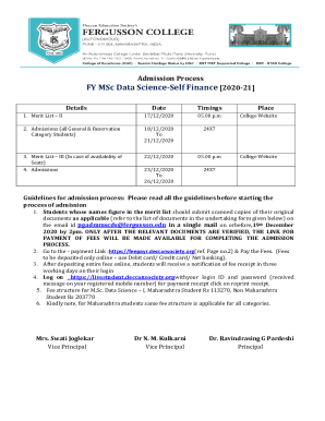 Fillable Online Admissions (all General & Reservation Fax Email Print - pdfFiller