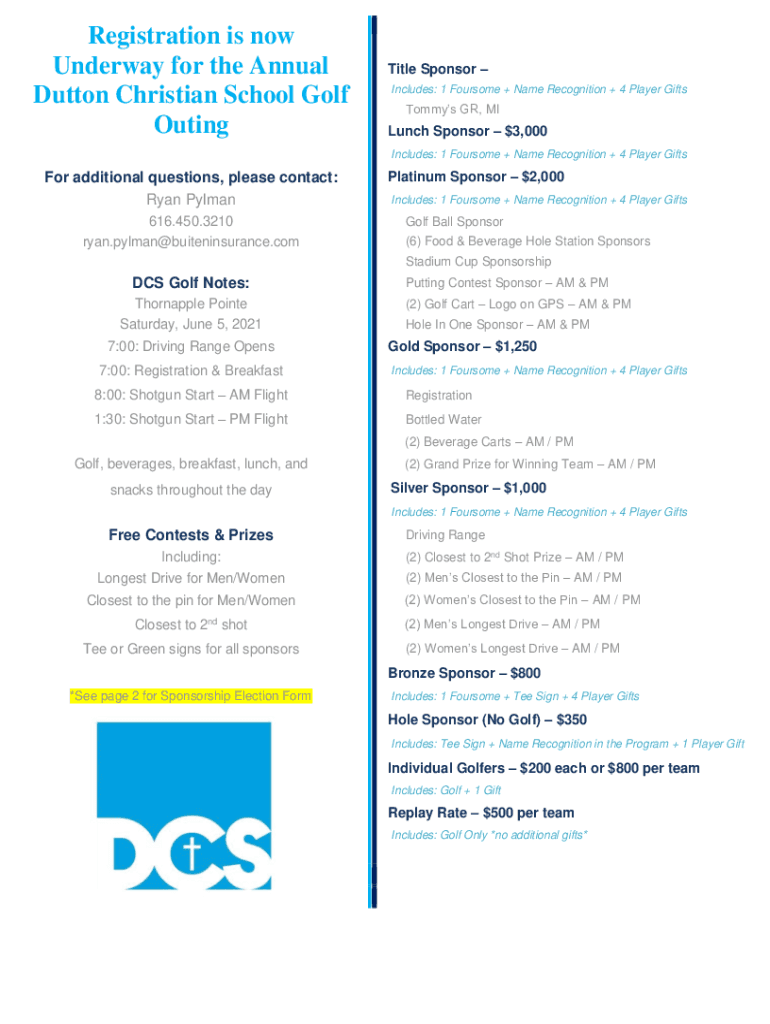 Fillable Online Dutton Christian SchoolIntentionally ...