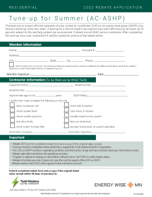 Fillable Online Tune-up for Summer (AC-ASHP) Fax Email Print - pdfFiller