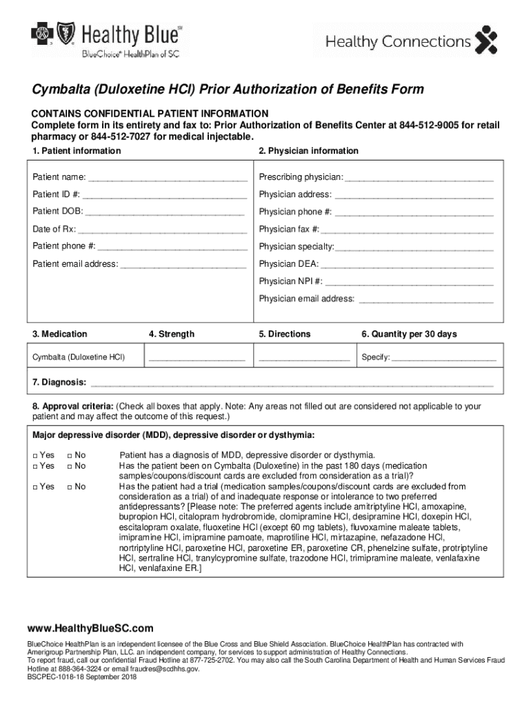 Fillable Online Antidepressants Prior Authorization Form - KDHE Fax ...