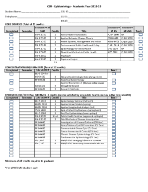 Fillable Online Certificate in Public Health Sciences Fax Email Print ...