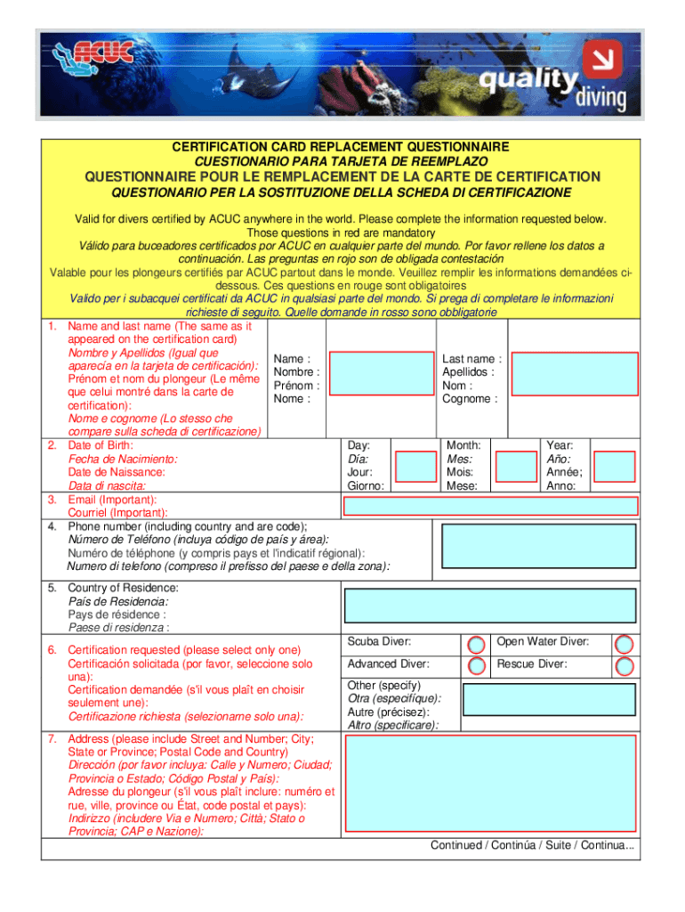 Remplissable En Ligne questionnaire pour le remplacement de la carte de ...