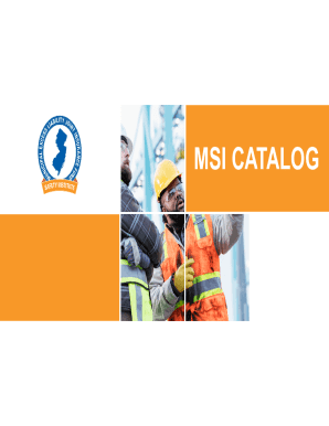 Fillable Online MSI CATALOGMEL Safety Institute Fax Email Print - pdfFiller