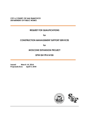 Fillable Online Geotechnical RFQ. SFGH Rebuild Fax Email Print - pdfFiller