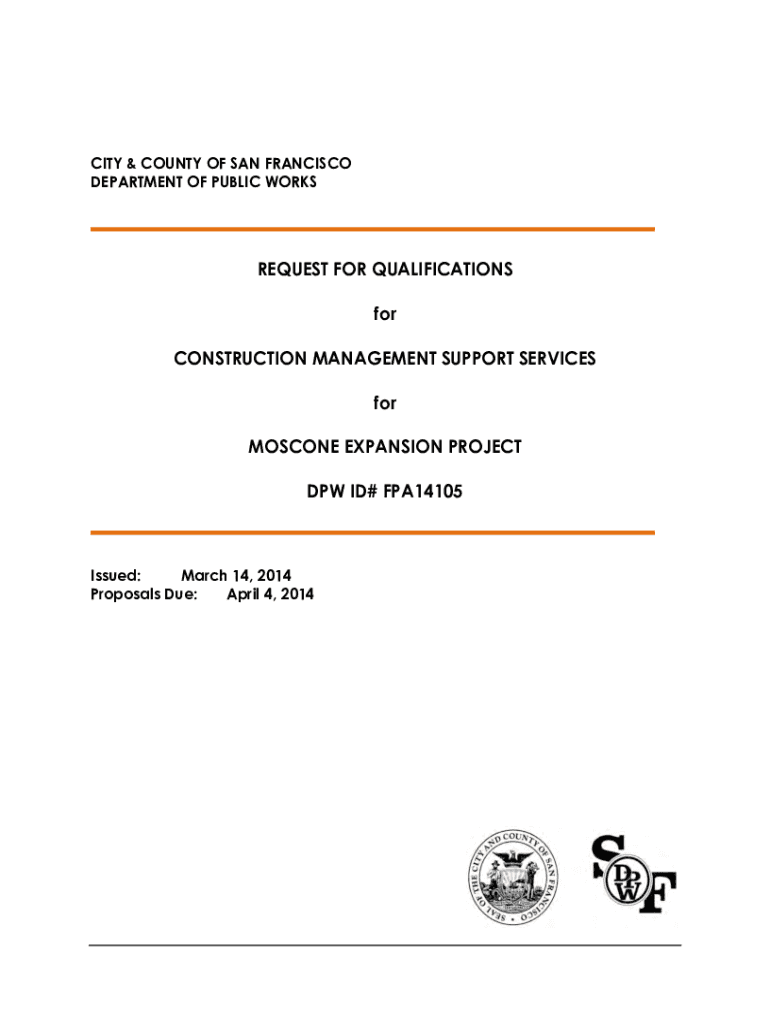 Fillable Online Geotechnical RFQ. SFGH Rebuild Fax Email Print - pdfFiller