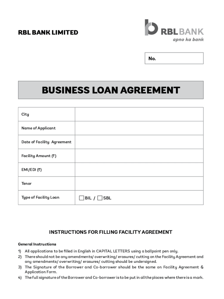 Fillable Online Loan agreement and facility agreement - Practical Law ...