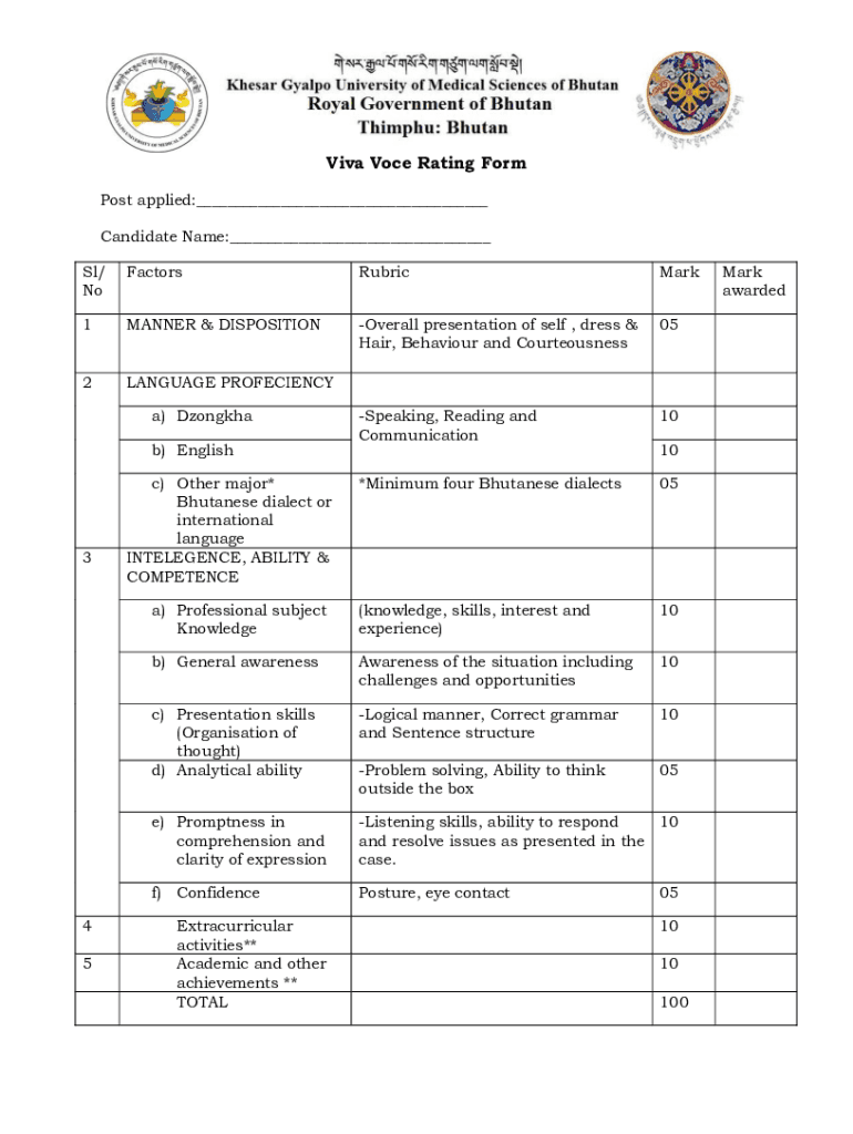 Fillable Online Your PhD viva voce (also known as the oral examination ...