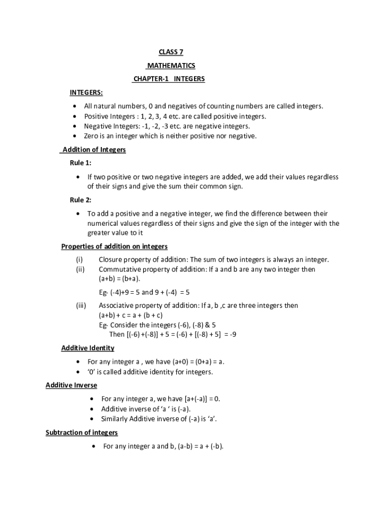 Fillable Online Natural Numbers - Concepts, Properties, Number Line ... Fillable Online Natural Numbers - Concepts, Properties, Number Line ...