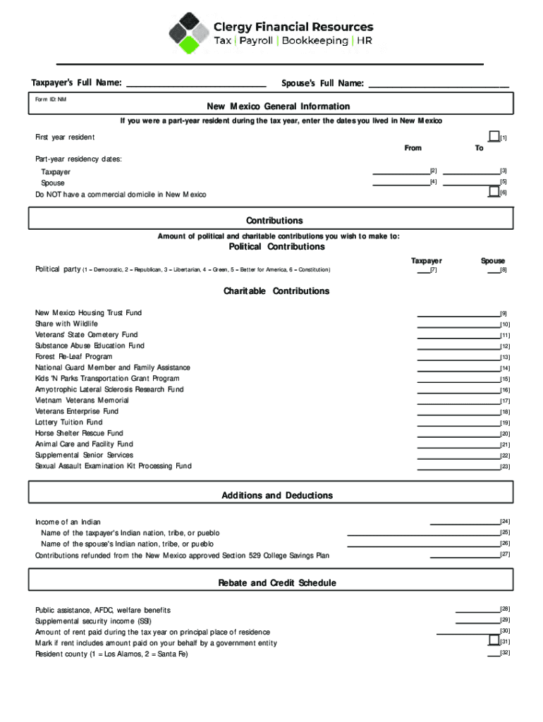 Fillable Online Personal Income Tax Information Overview : Individuals ...