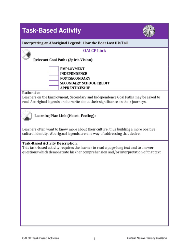 Fillable Online Native American Legends-How the Bear Lost His Tail Fax ...