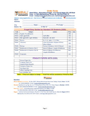Fillable Online Contact Pragati Online - Business Inquiry Form Fax Email Print - pdfFiller