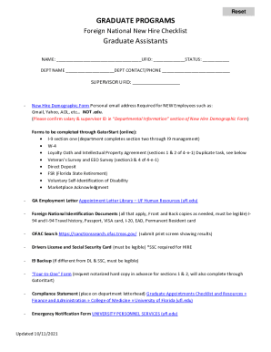 Fillable Online New Hire Demographic Form - Stephen C. O'Connell Center ...