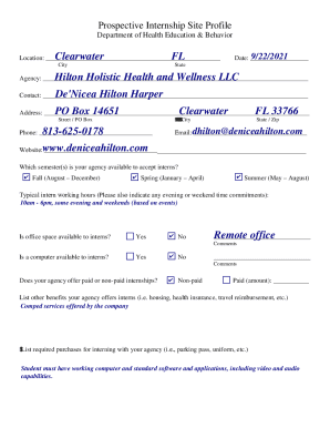 Fillable Online Hilton Holistic Health and Wellness LLC Fax Email Print - pdfFiller