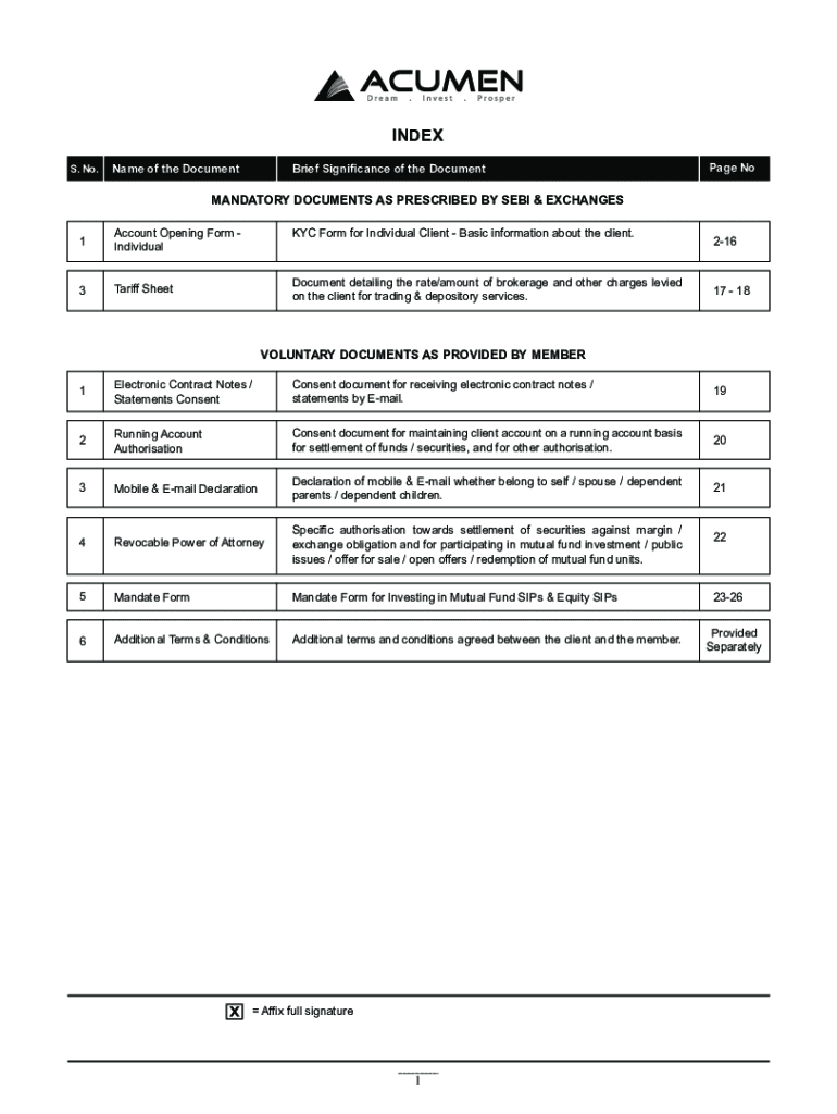 Fillable Online Reactivation Form - Acumen Capital Market Fax Email ...