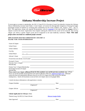Alabama Membership Increase Project - Alabama FCCLA Doc Template ...
