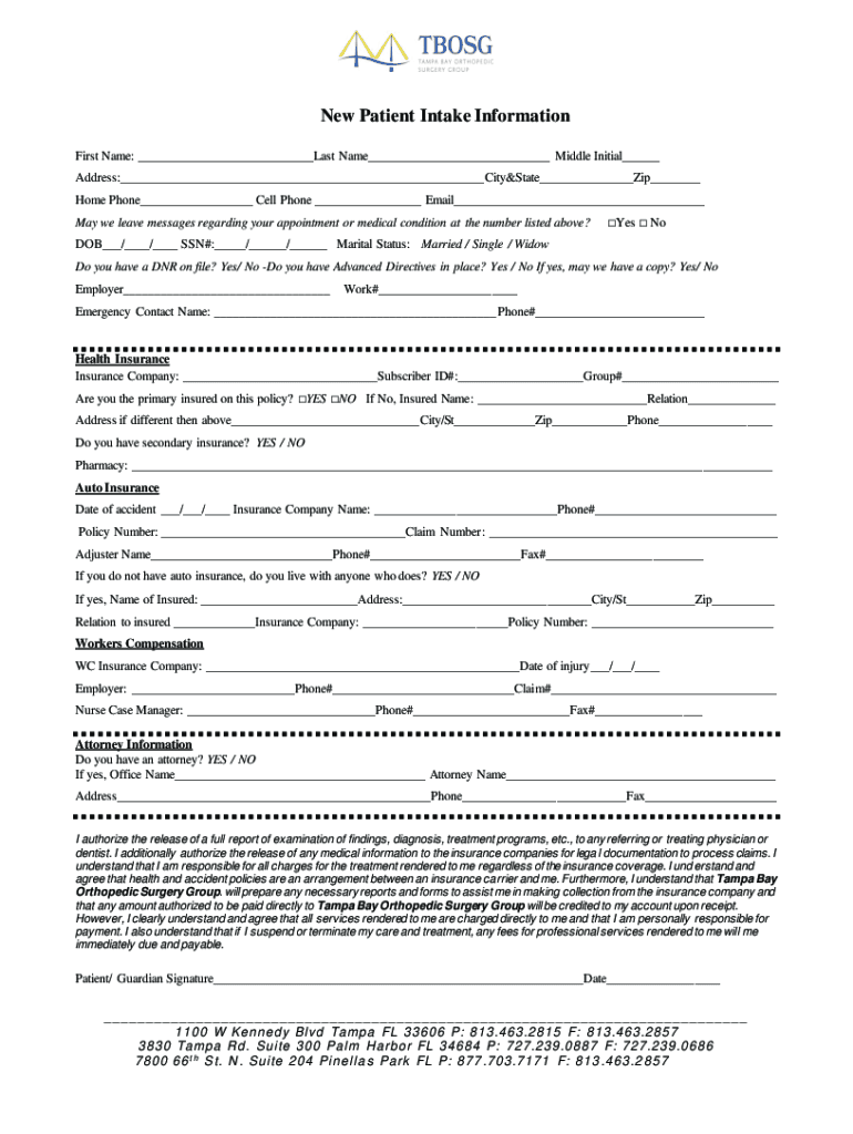 Fillable Online ADULT INTAKE FORM - Naturopathic Doctor Fax Email Print ...
