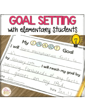 Fillable Online In my growth minded classroom student goal setting and ...