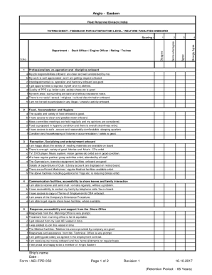 Fillable Online AEI-FPD 50 - Welfare facilities Survey form.xls Fax Email Print - pdfFiller