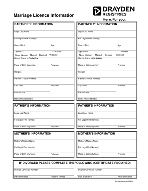 Fillable Online Marriage-Licence-Form Fax Email Print - pdfFiller