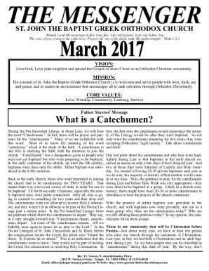 Fillable Online What is a Catechumen? Fax Email Print - pdfFiller
