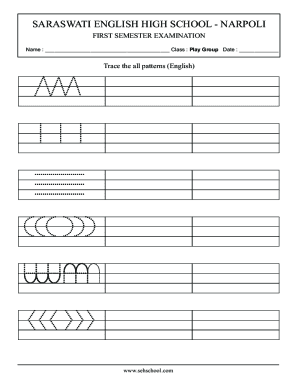 Fillable Online Worksheets (Pre-Primary Section) Fax Email Print ...