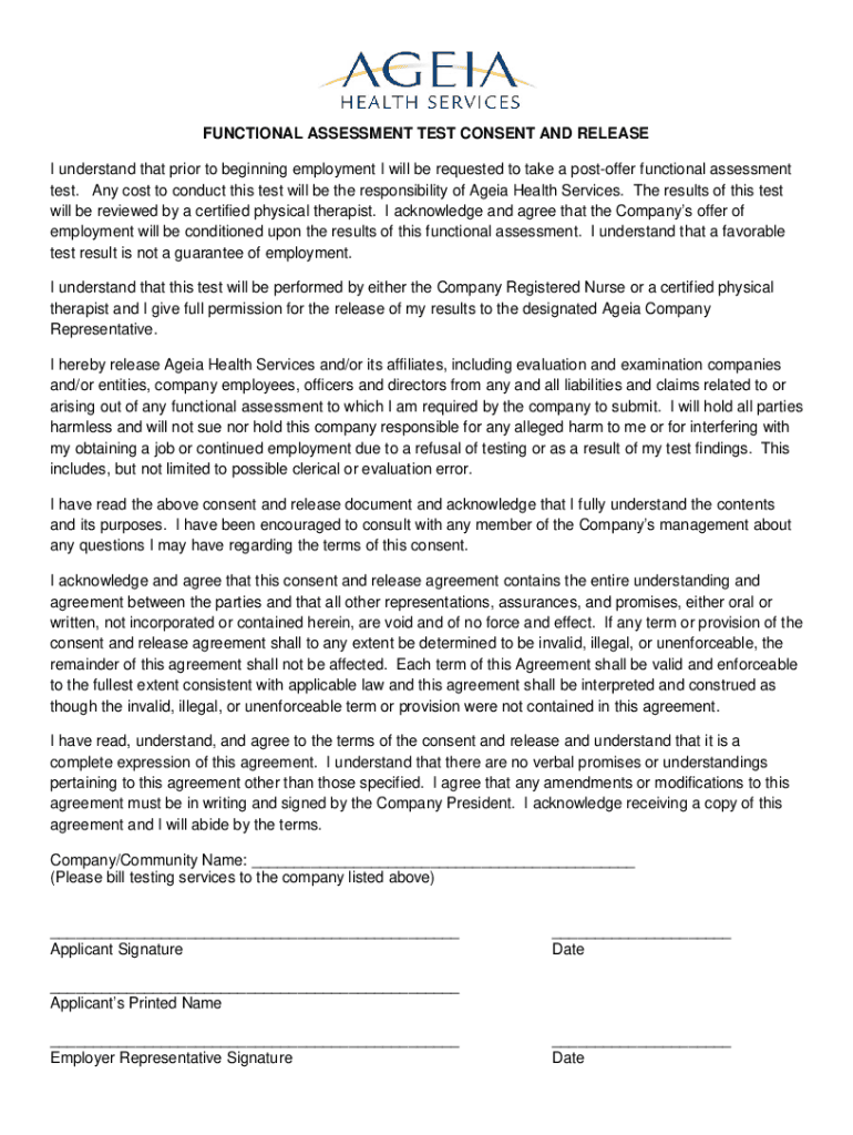 Fillable Online functional capacity evaluation (FCE) - Fact Sheet Fax ...