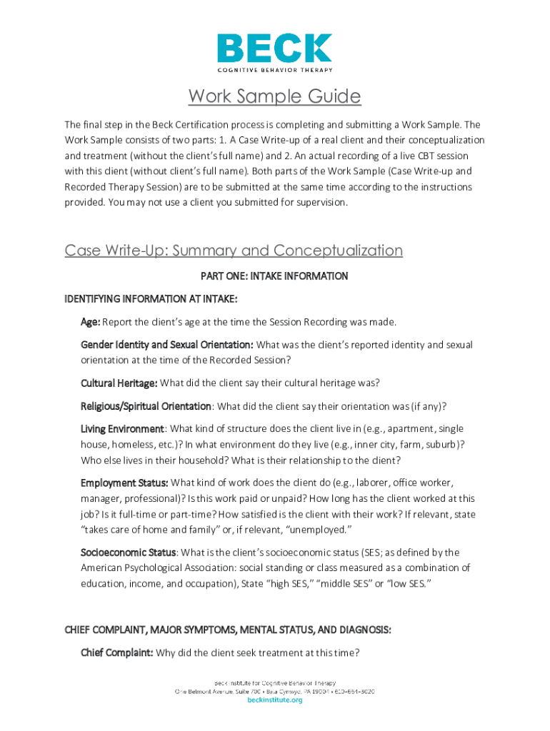 Fillable Online Guide to Submitting a Writing Sample Fax Email Print - pdfFiller