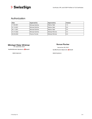 Fillable Online Order for a SwissSign Managed Public Key Infrastructure ...