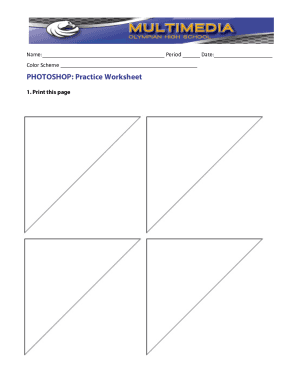Fillable Online PHOTOSHOP: Practice Worksheet - Mr. Exum's Classes Fax ...