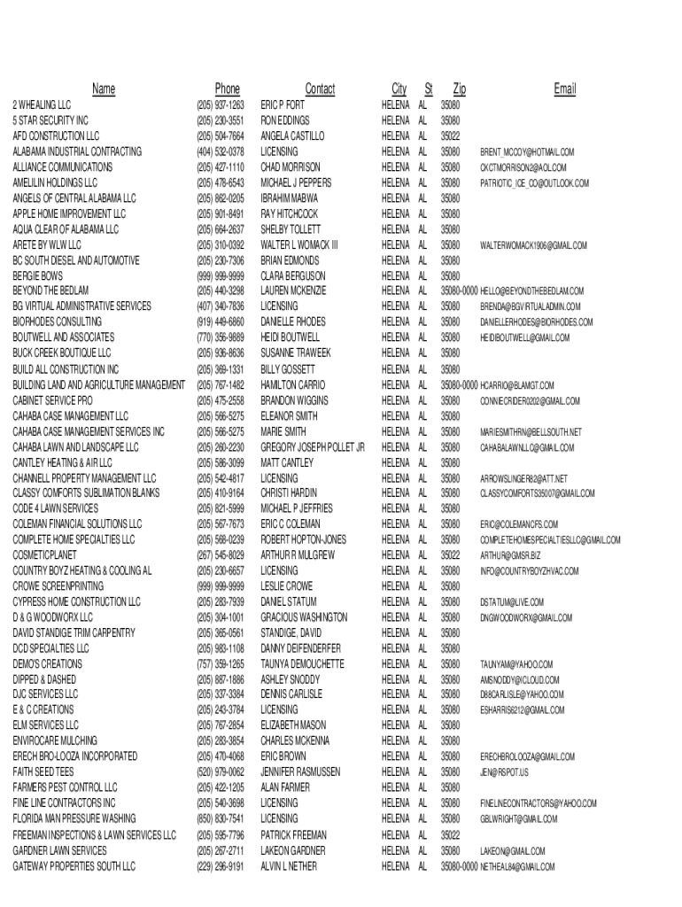 Fillable Online License Roster Search Fax Email Print - pdfFiller