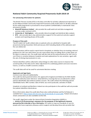 Fillable Online BTS National Audit ReportsBetter lung health for all ...