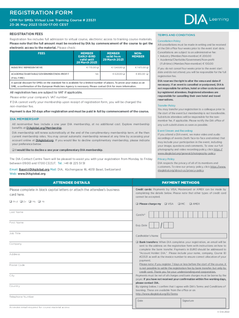 Fillable Online Virtual Training Registration Form Template - Jotform ...