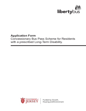 Fillable Online Application Form Concessionary Bus Pass Scheme for ...