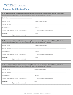 Fillable Online isso columbia Forms, Documents and Letters - Columbia ...