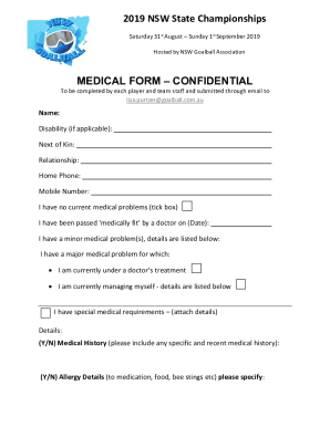 Fillable Online MEDICAL FORM - Blank.docx Fax Email Print - pdfFiller