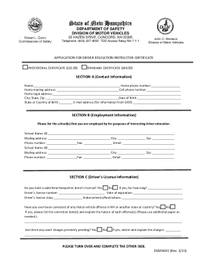 Fillable Online NH Department of Safety: Welcome Fax Email Print ...