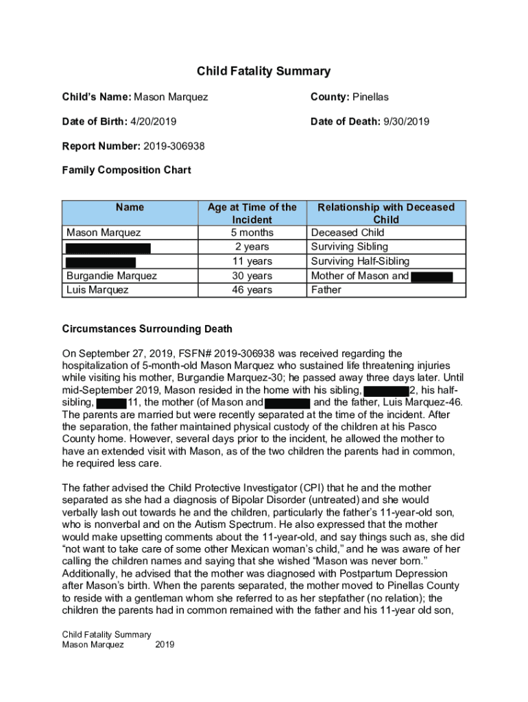 Fillable Online Childs Name: Mason Marquez Fax Email Print - pdfFiller