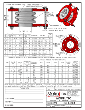 Fillable Online five convolution heavy-duty molded PTFE bellows Fax ...