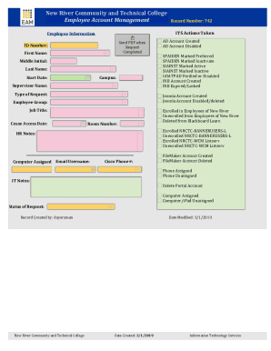 Fillable Online web newriver Banner Account Request Form Supervision ...