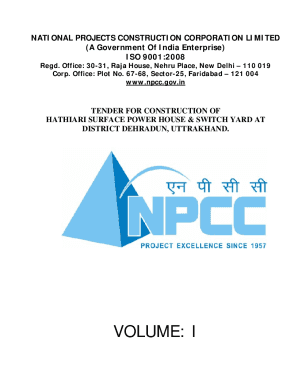 Fillable Online npcc gov national projects construction corporation ...