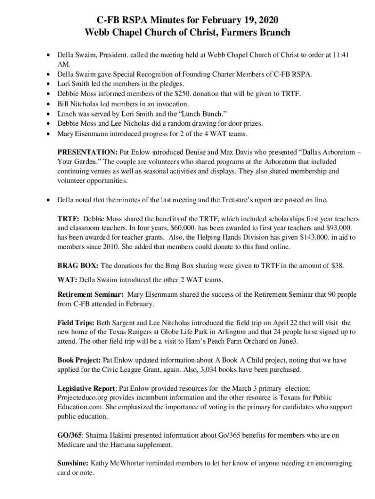 Fillable Online Webb Chapel Church of Christ, Farmers Branch Fax Email ...