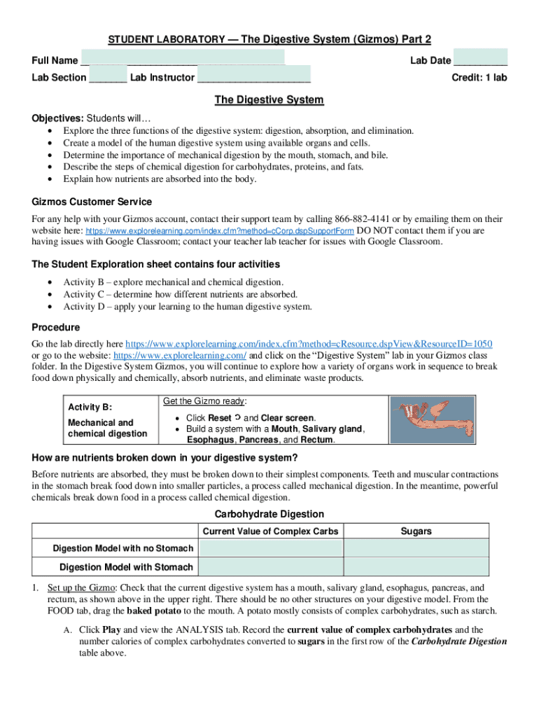 Fillable Online 15.3 Digestive System ProcessesConcepts of Biology Fax ...