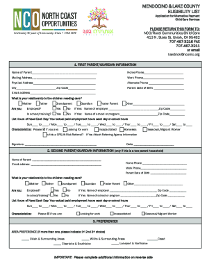 Fillable Online Rural Communities Child Care - North Coast ...