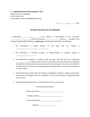 Fillable Online Statement of representative.docx Fax Email Print ...