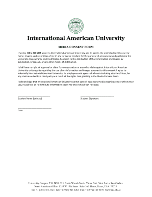 Fillable Online iau edu Forms & Downloads - International American ...
