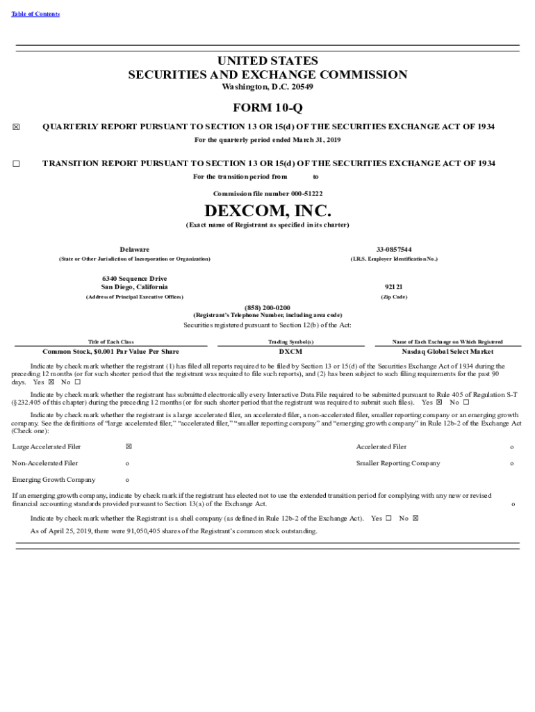 Fillable Online DEXCOM, INC Fax Email Print - pdfFiller