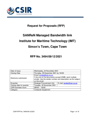 Fillable Online Request for Proposals (RFP) The provision of South ...