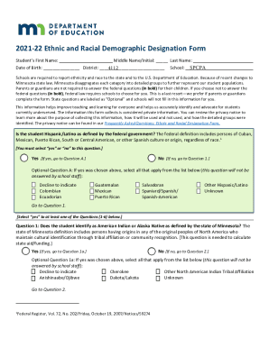 Fillable Online Standards for the Classification of Federal Data on ...