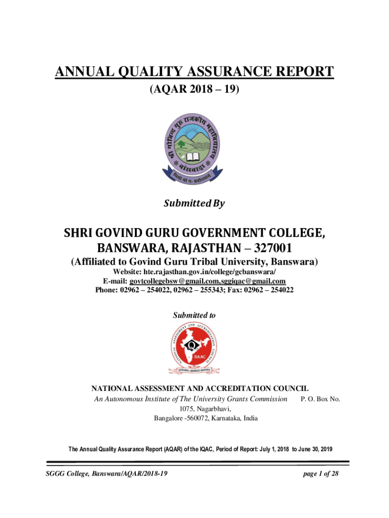 Fillable Online Welcome to Govind Guru Tribal University - Banswara Fax Email Print - pdfFiller