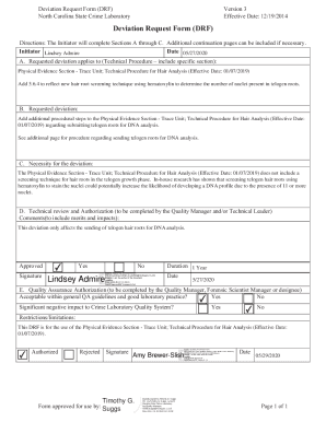Fillable Online (DRF) Deviation Request Form - Hair Procedure-signed ...